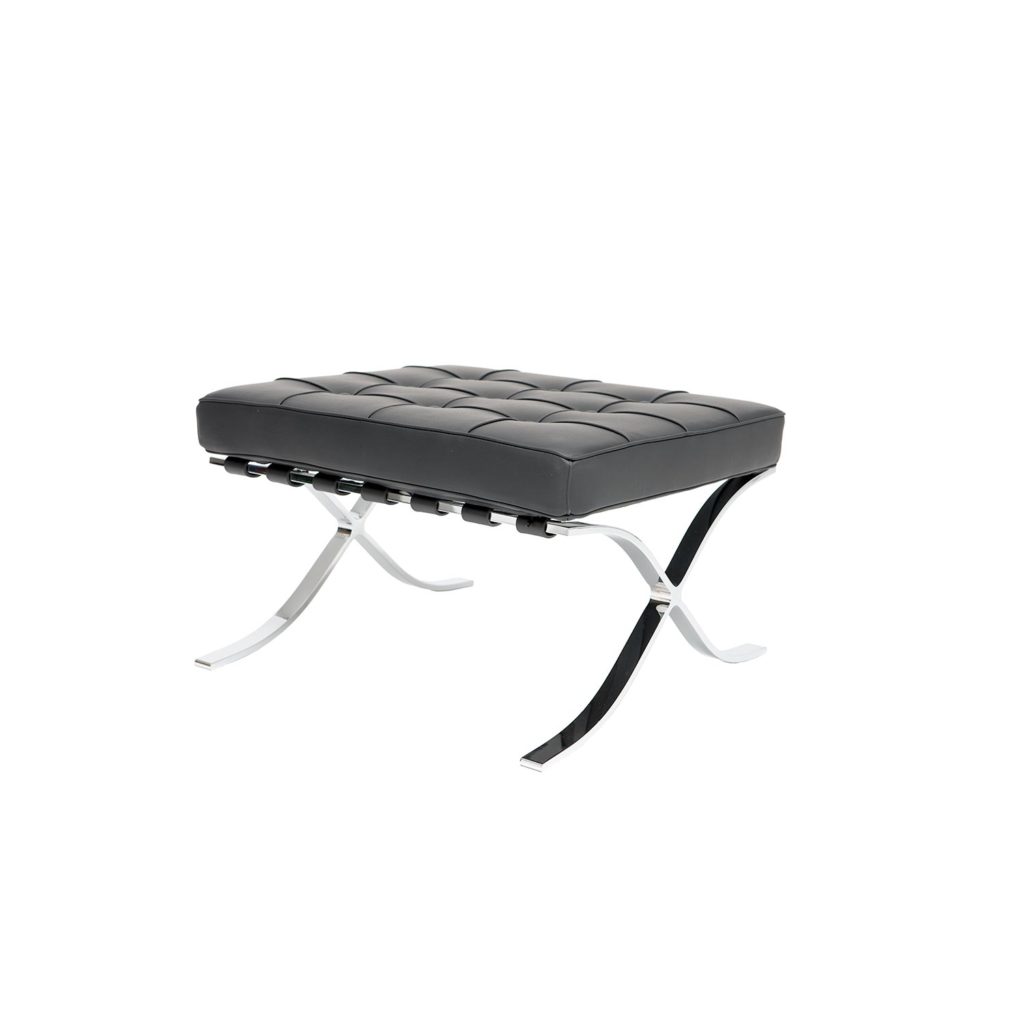 Barcelona Style Ottoman by Mies van der Rohe | steelform design classics